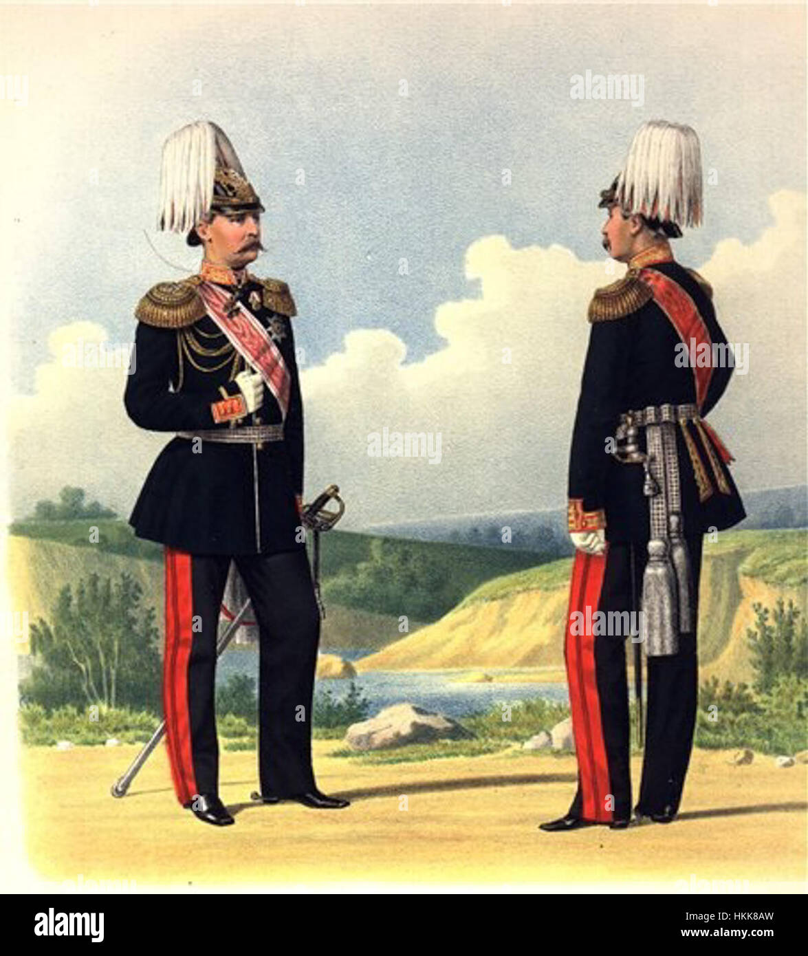 The artwork depicts the changes in uniforms and armament of the Russian ...