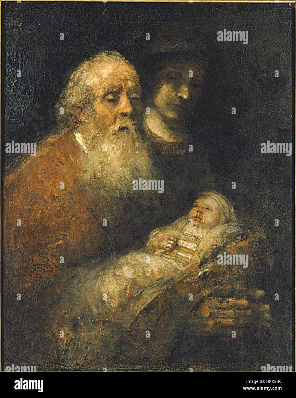 The painting 'Simeon in the Temple' depicts the biblical story of ...