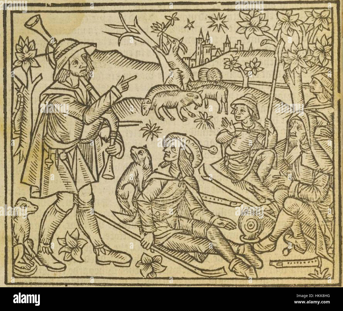 Pastoral scene depicts group hi-res stock photography and images - Alamy