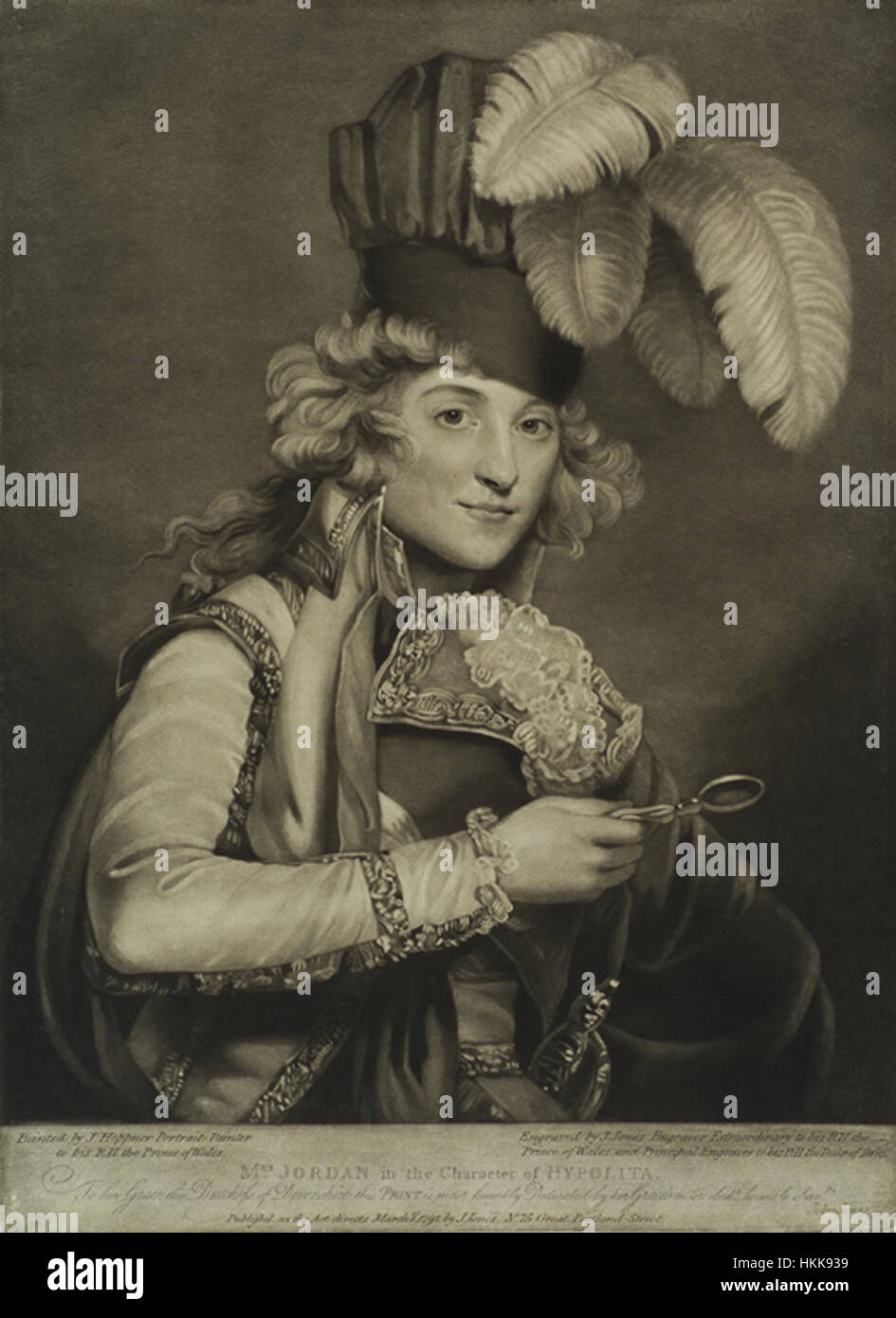 This portrait of Dorothy Jordan, a famous English actress from the 18th ...