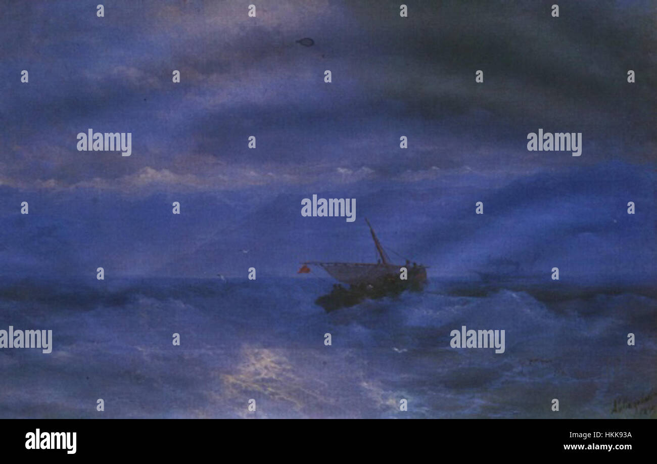 This 1899 oil painting by Ivan Aivazovsky, titled *Caucasus from the ...