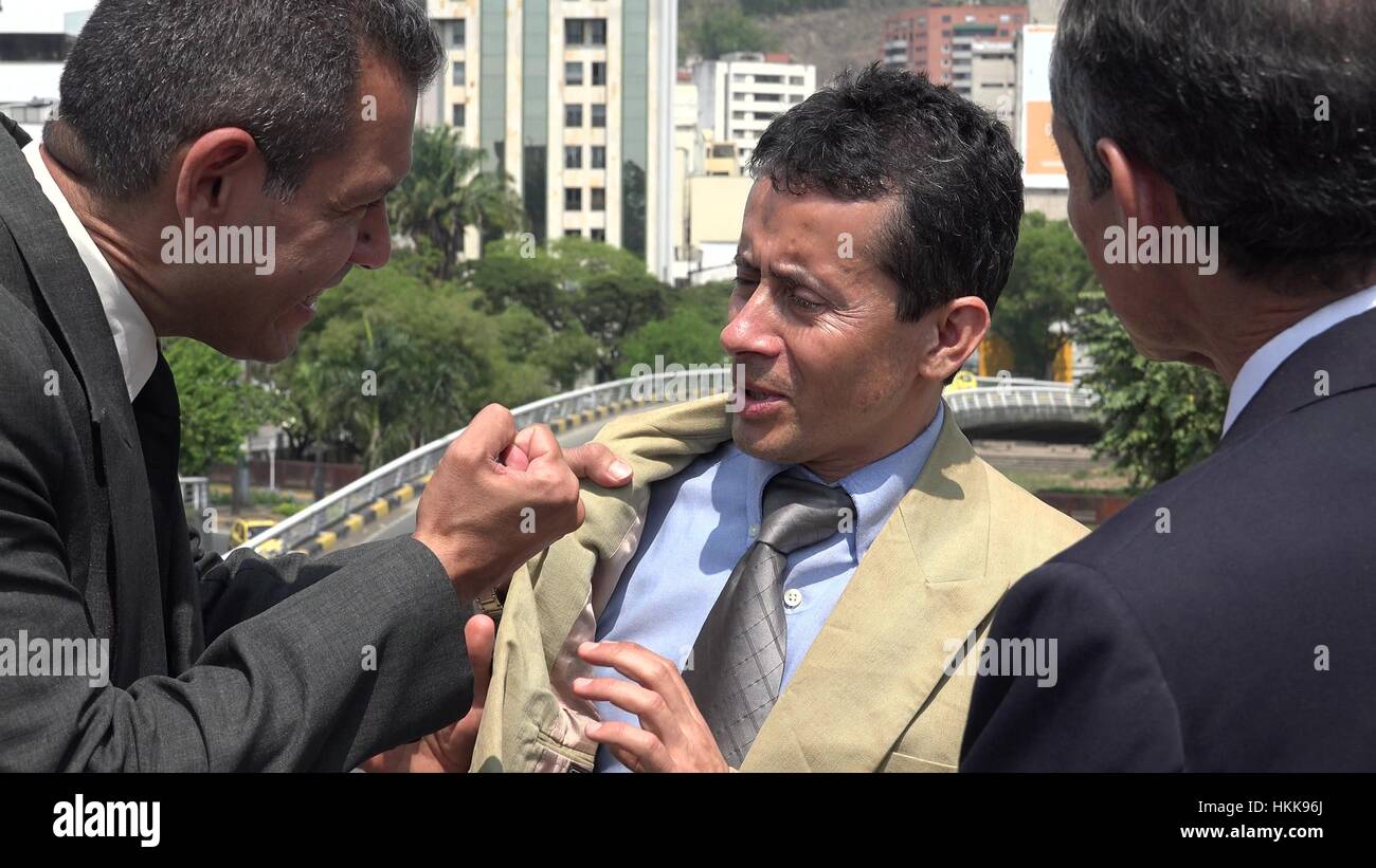 Business Men Fighting And Violence Stock Photo - Alamy