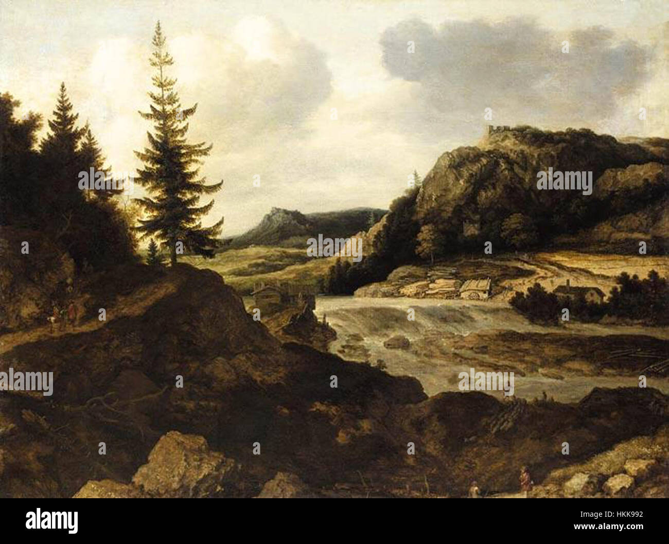 Mountainous landscape 17th century hi-res stock photography and images ...