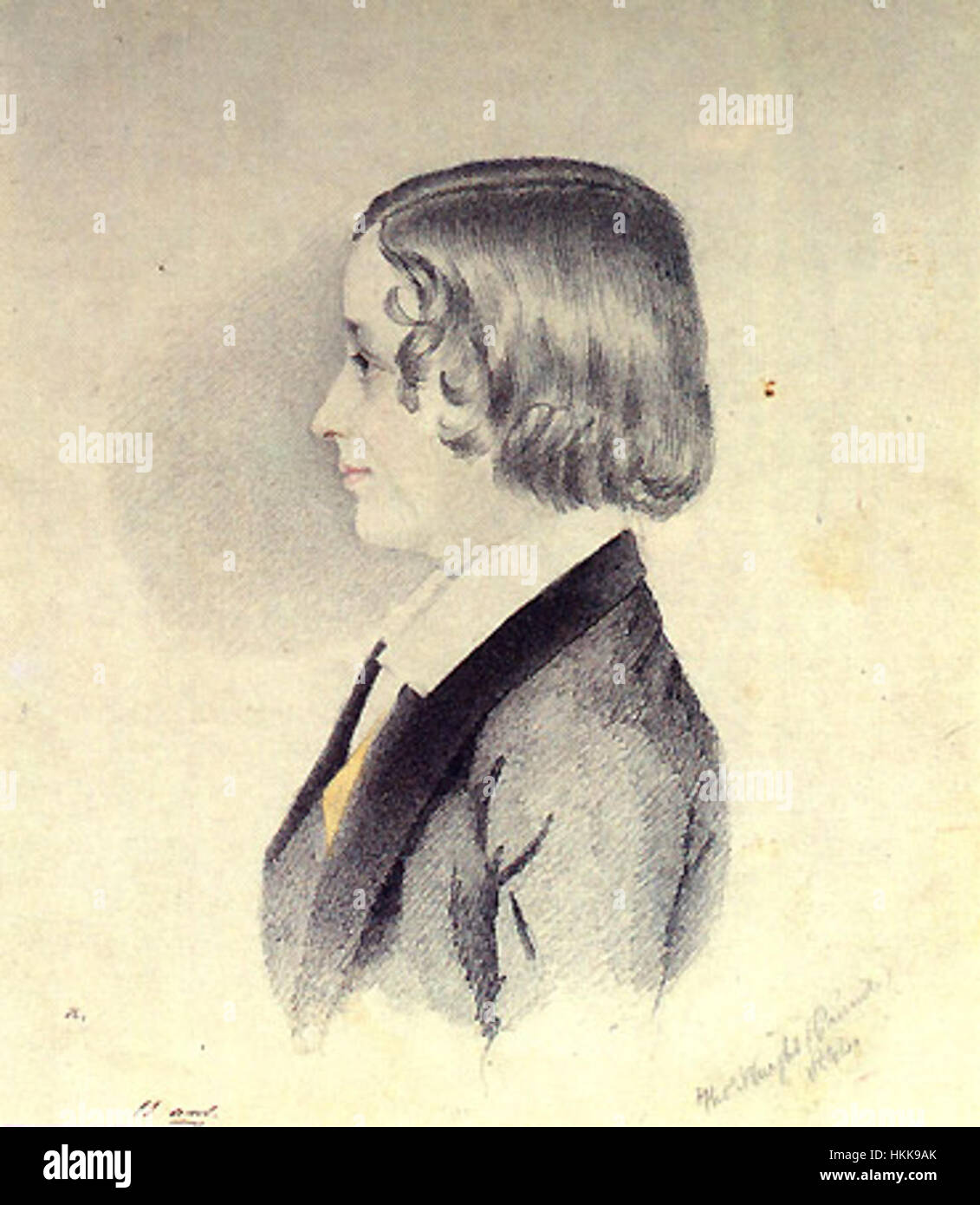 Alexander pushkin drawing hi-res stock photography and images - Alamy