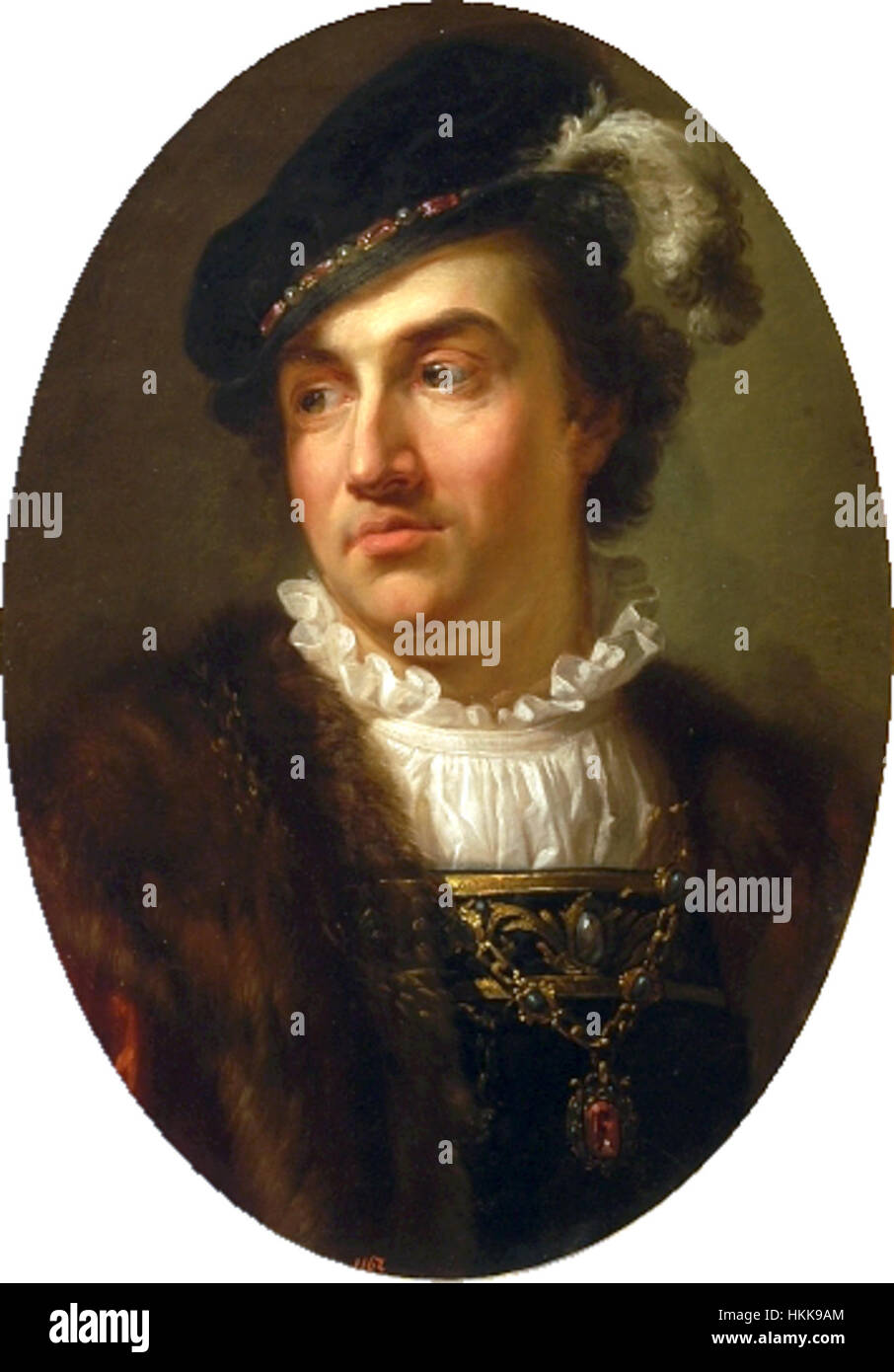 This painting, titled 'Alexander of Poland', depicts the historical ...