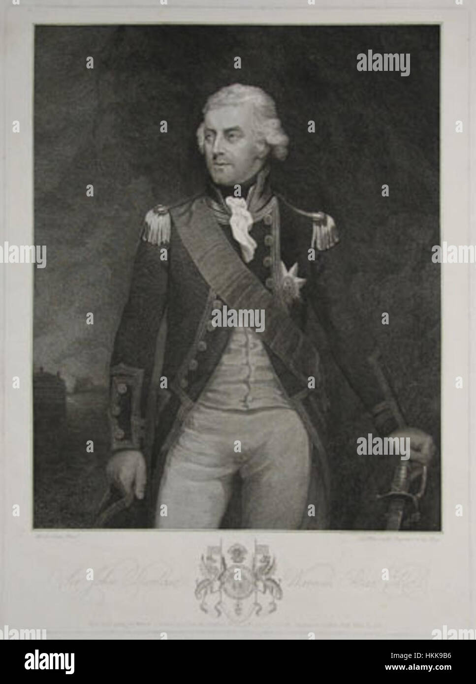 This historical portrait of Admiral Warren Oateborl reflects the status ...