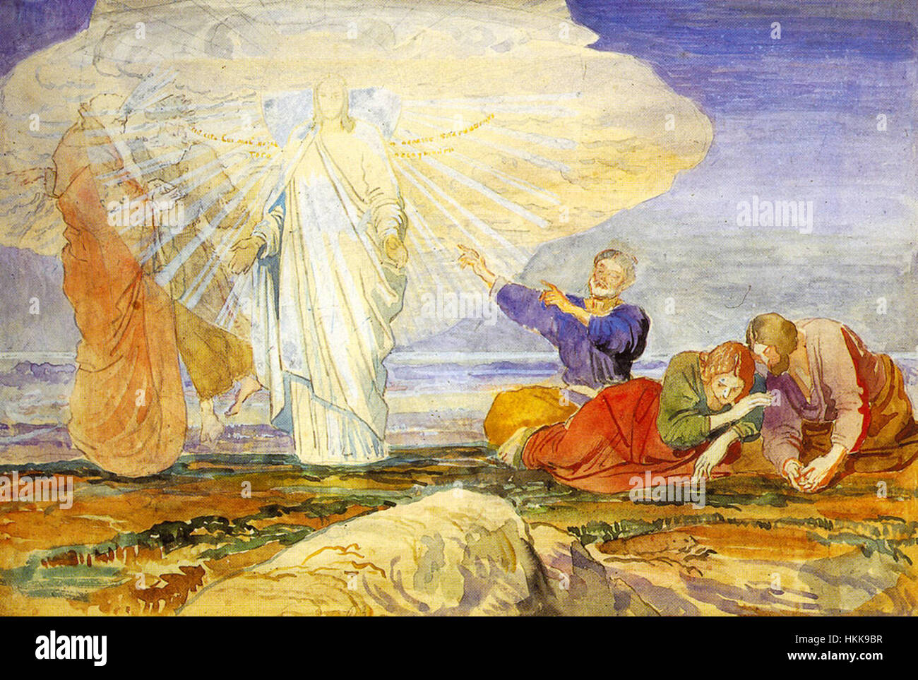 Alexandr Ivanov's painting presents a powerful religious or historical ...
