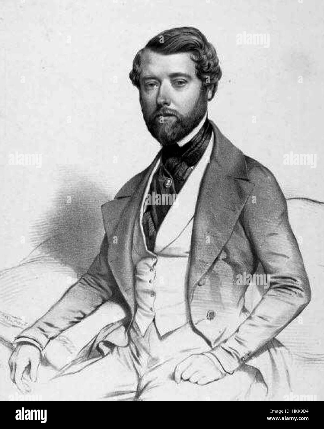 This painting by Marie-Alexandre Alophe depicts Alphonse Leduc, a ...