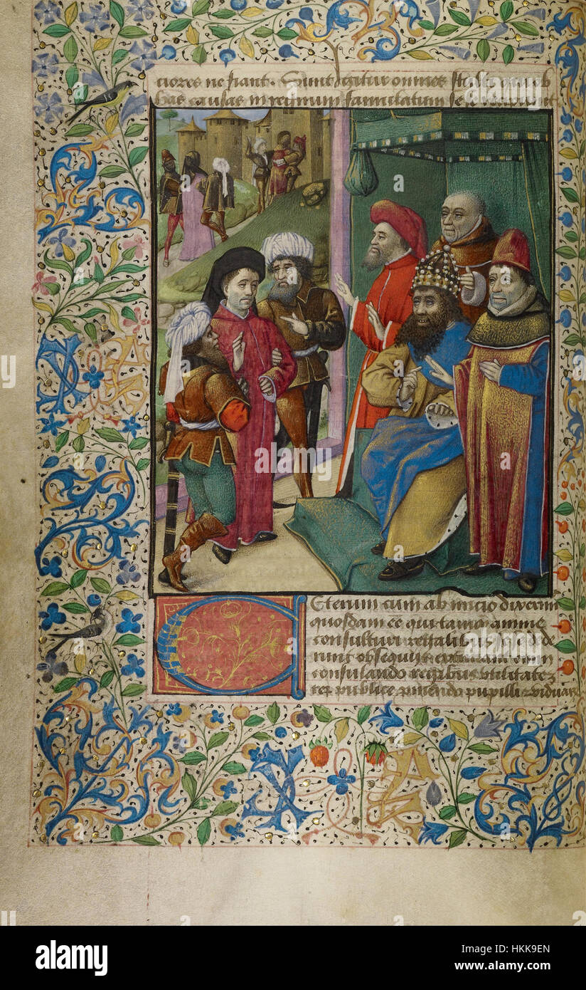 'An Emperor at Court' is a historical painting that portrays the regal ...