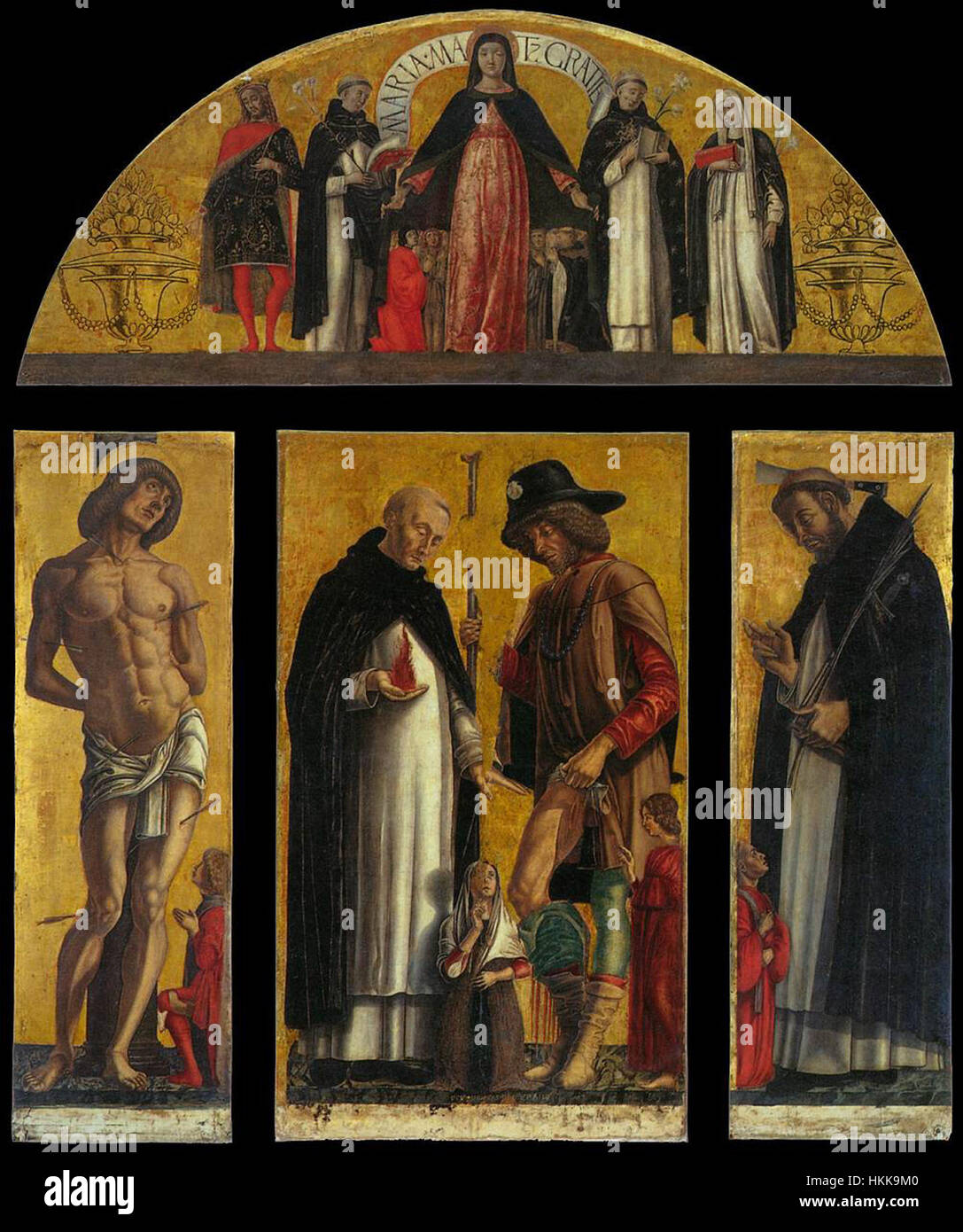 Andrea Da Murano's polyptych, cataloged as WGA00313, features a ...