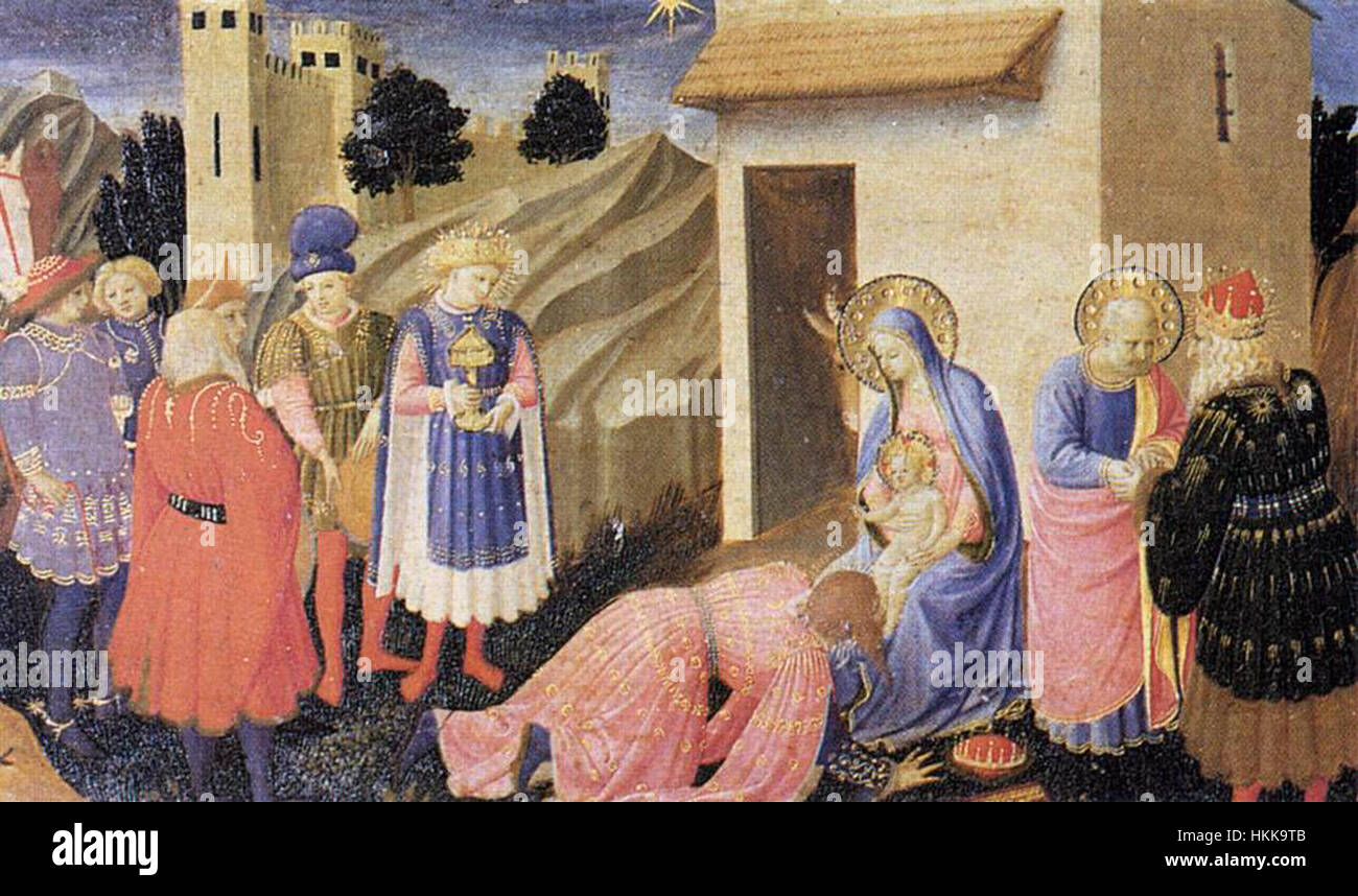 Fra Angelico's 'Adorazione dei Magi' from the predella of the ...