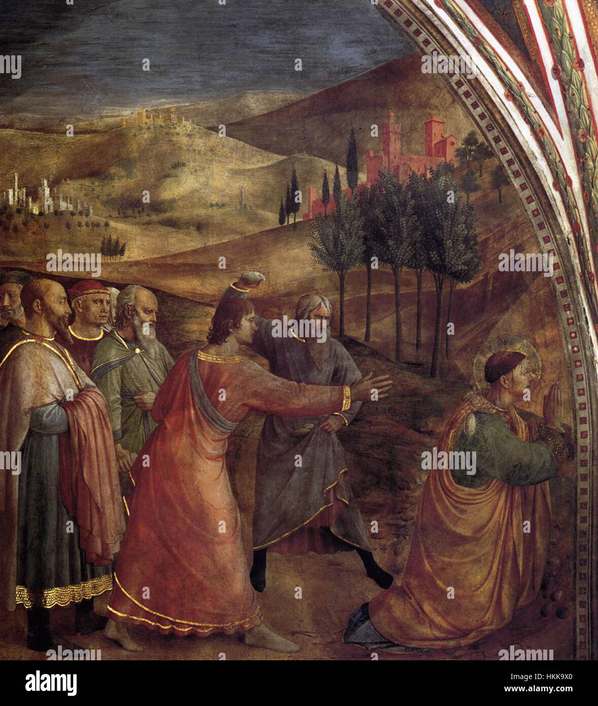 An illustration titled 'Angelico, niccolina 24', depicting a scene with ...