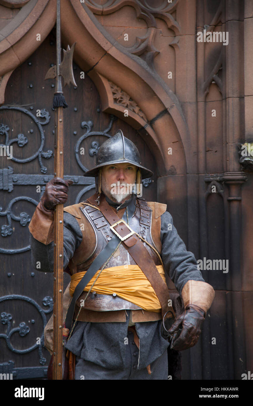 Soldier holding halberd hi-res stock photography and images - Alamy