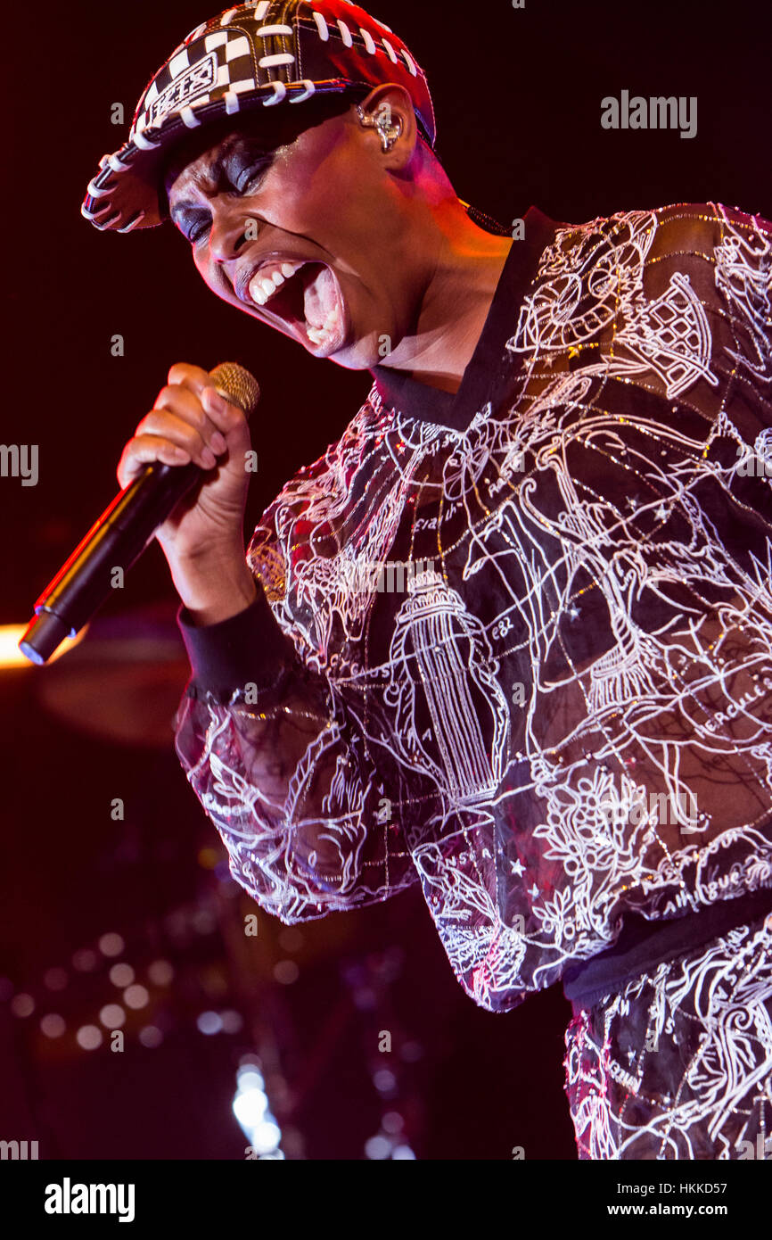 Milan Italy. 28th January, 2017. The English rock band Skunk Anansie ...