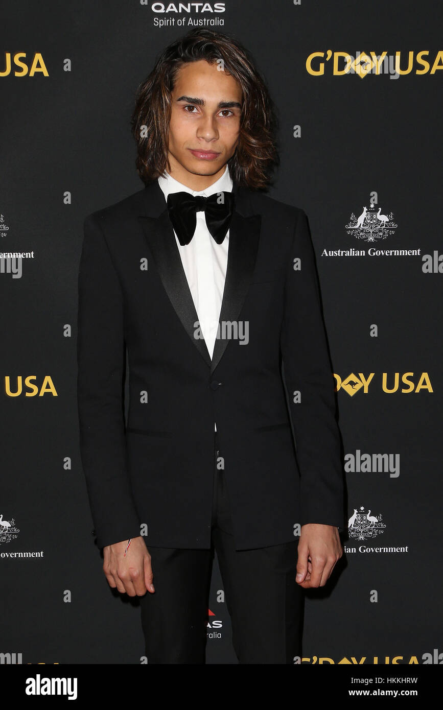 HOLLYWOOD, CA - JANUARY 28: Isaiah Firebrace at the 2017 G'Day Black ...