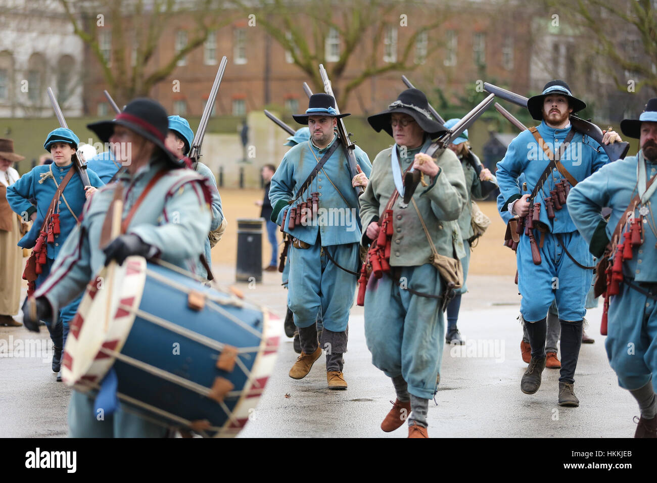 The Mall, London, UK. 29th Jan, 2017. Members of King's Army of the ...