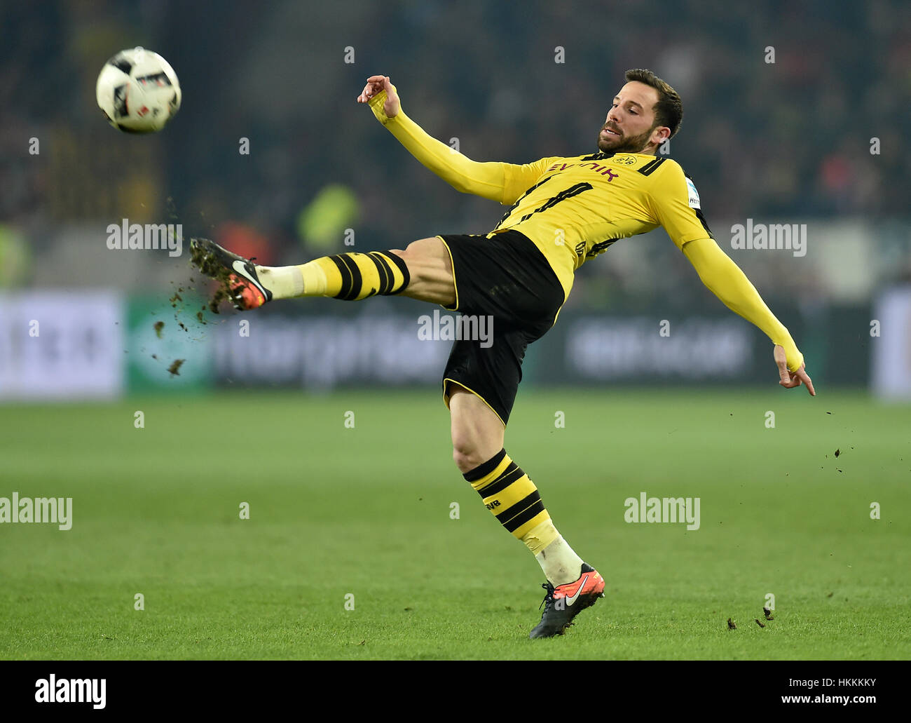 Dortmund's Gonzalo Castro in action during the Bundesliga soccer match ...