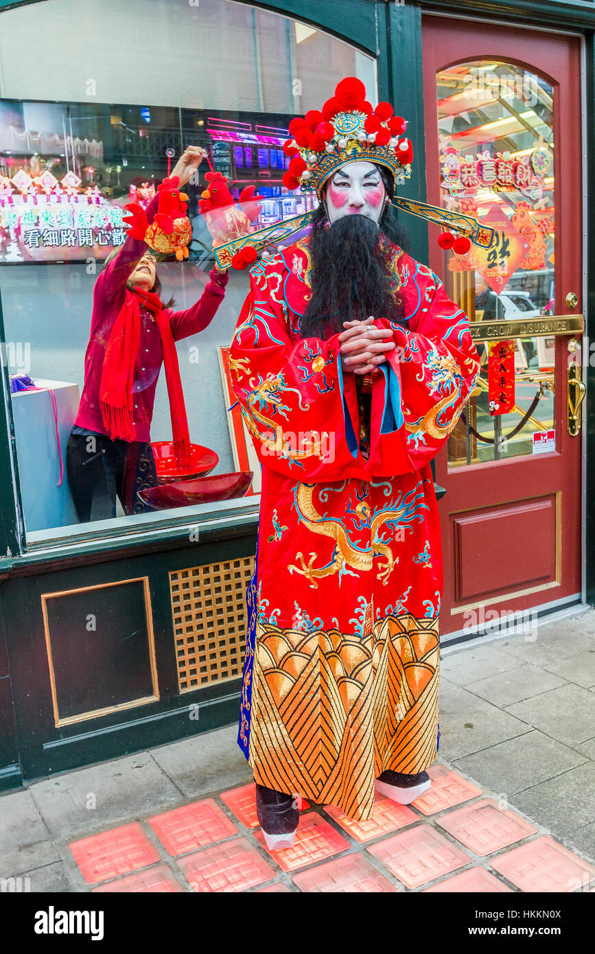 Chinese new year rooster traditional costume jack chow building hi-res ...