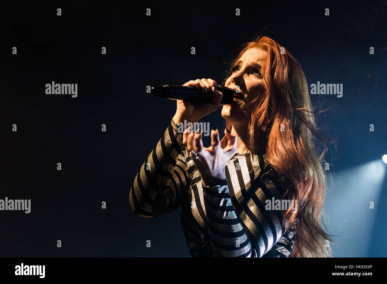 Milan, 18 January 2017. Dutch symphonic metal band Epica (singer Simone ...