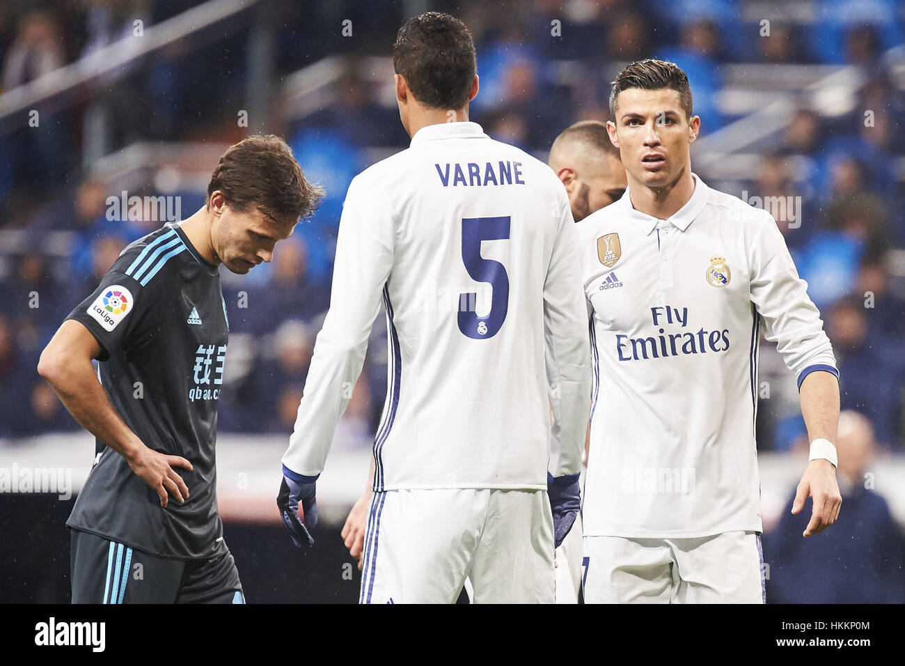Madrid, Spain. 29th Jan, 2017. Raphael Varane (defender; Real Madrid ...