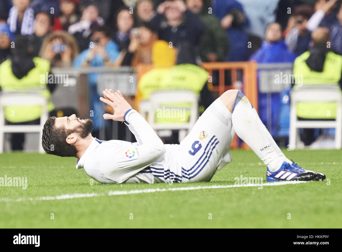 Madrid, Spain. 29th Jan, 2017. Nacho Fernandez (defender; Real Madrid ...