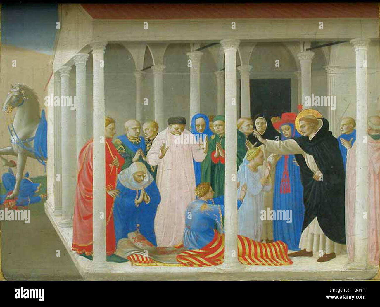 The predella of 'The Coronation of the Virgin' by Angelico, featuring ...