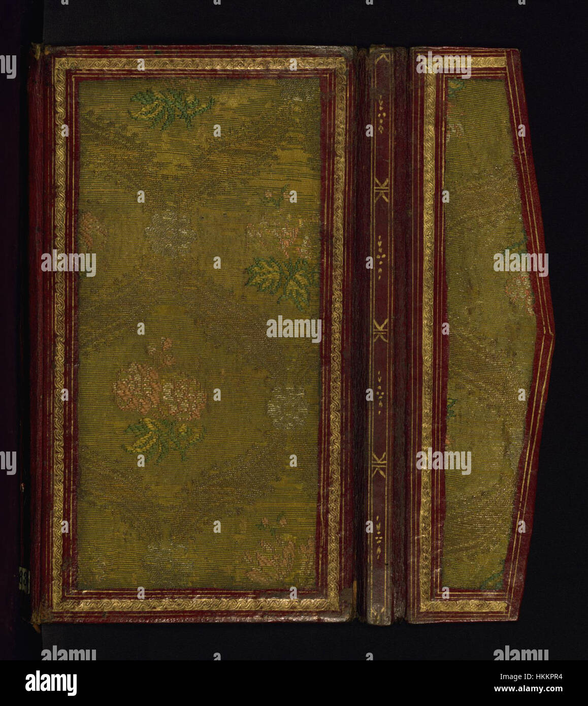 This image shows the binding of an ancient collection of poems, 'Divan ...