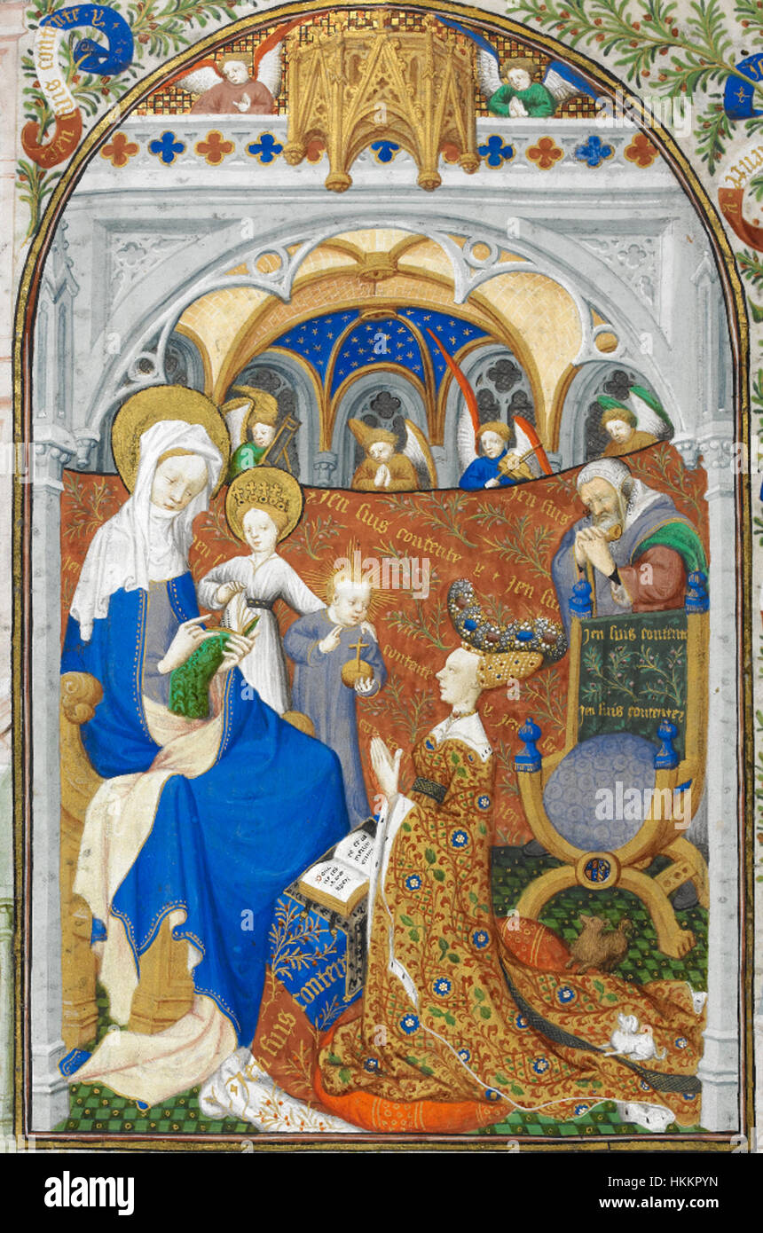 Anne, Duchess of Bedford (detail) - British Library Add MS 18850 f257v ...