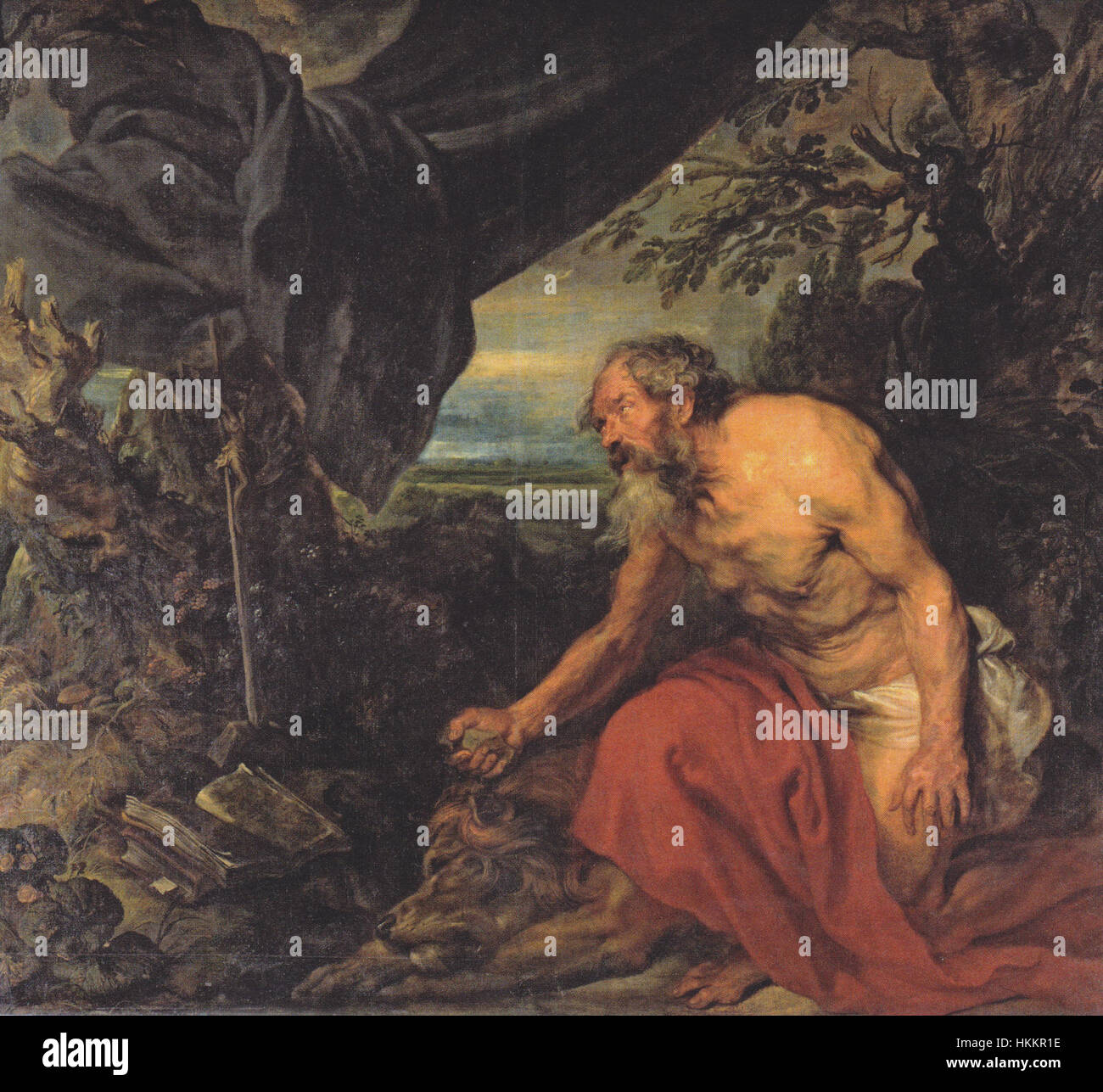 'Der heilige Hieronymus' by Anthony van Dyck is a classic portrait of ...