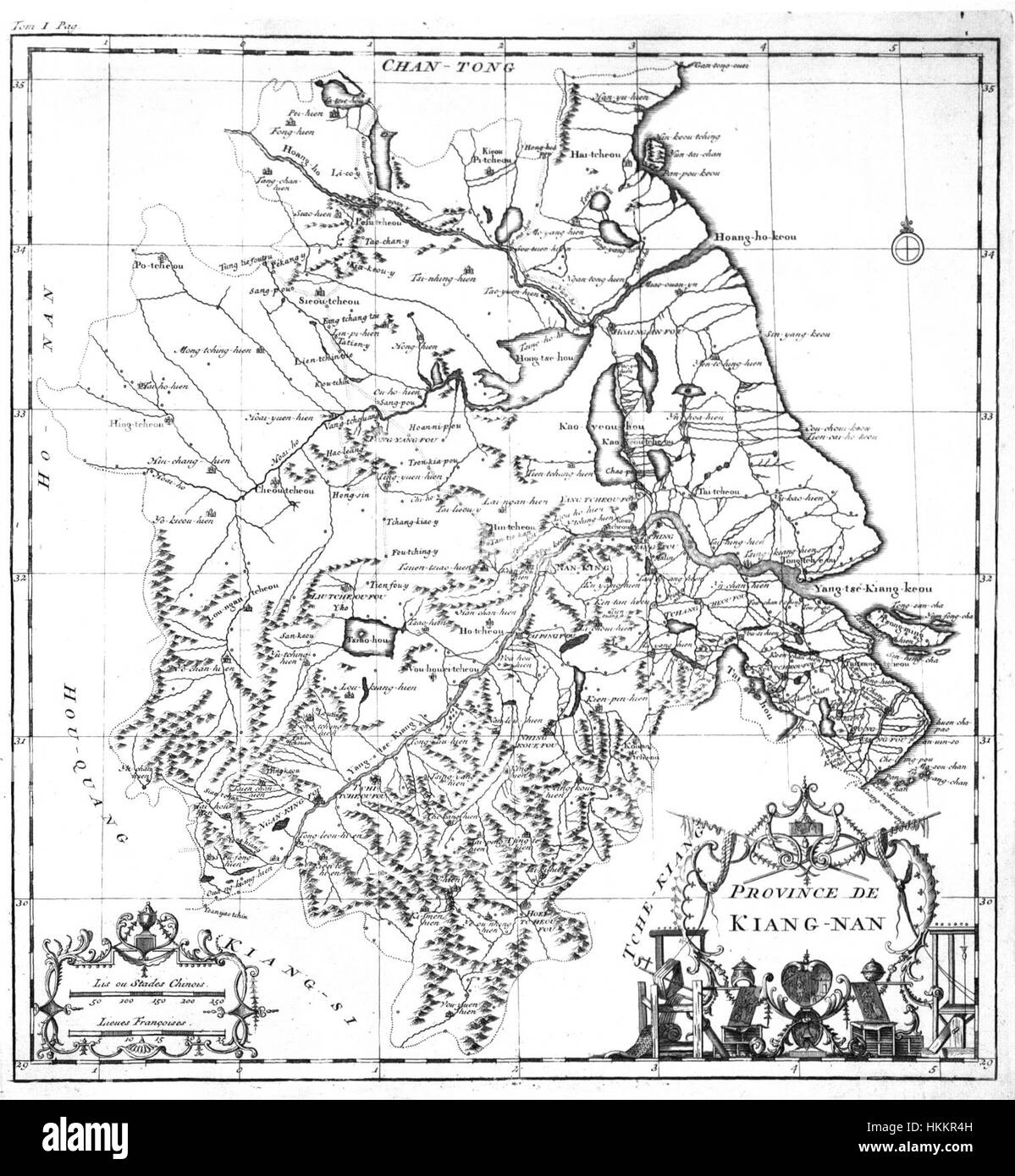 A page from Jean-Baptiste Bourguignon d’Anville’s 'Nouvel Atlas de la ...