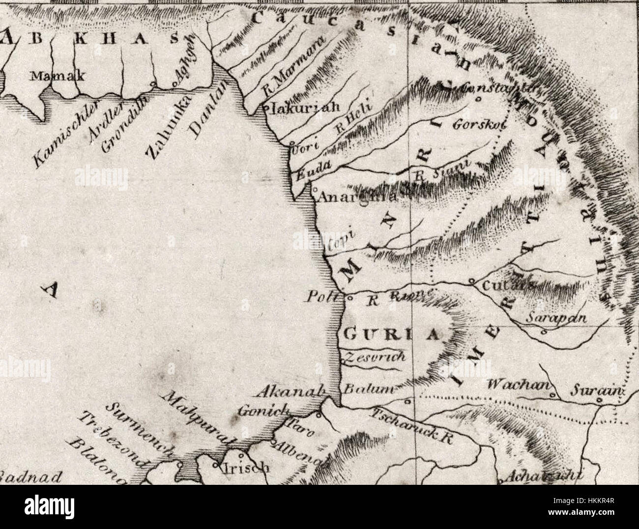Arrowsmith, Aaron; Lewis, Samuel. Asia Minor. 1812 (C Stock Photo - Alamy