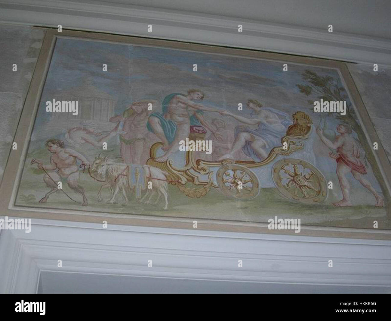 This artwork, titled 'Alegorija', features a symbolic representation of ...