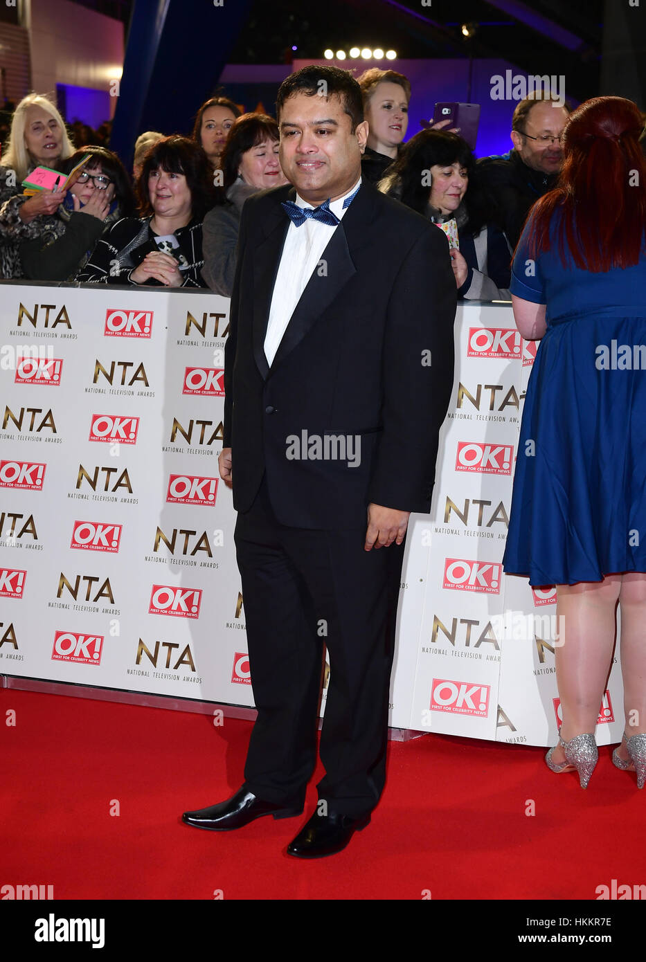 Dr Paul Sinha arriving at the National Television Awards 2017, held at ...