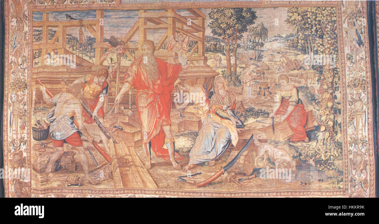 'Arrasy budowa' is an artwork illustrating the construction of ...