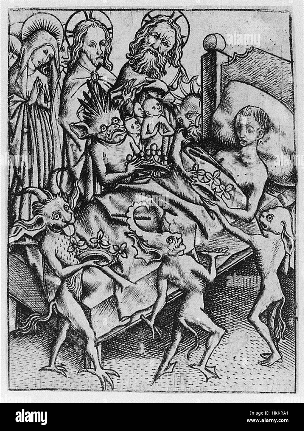 The 'Ars Moriendi' (The Art of Dying) by Meister E.S. is a medieval ...