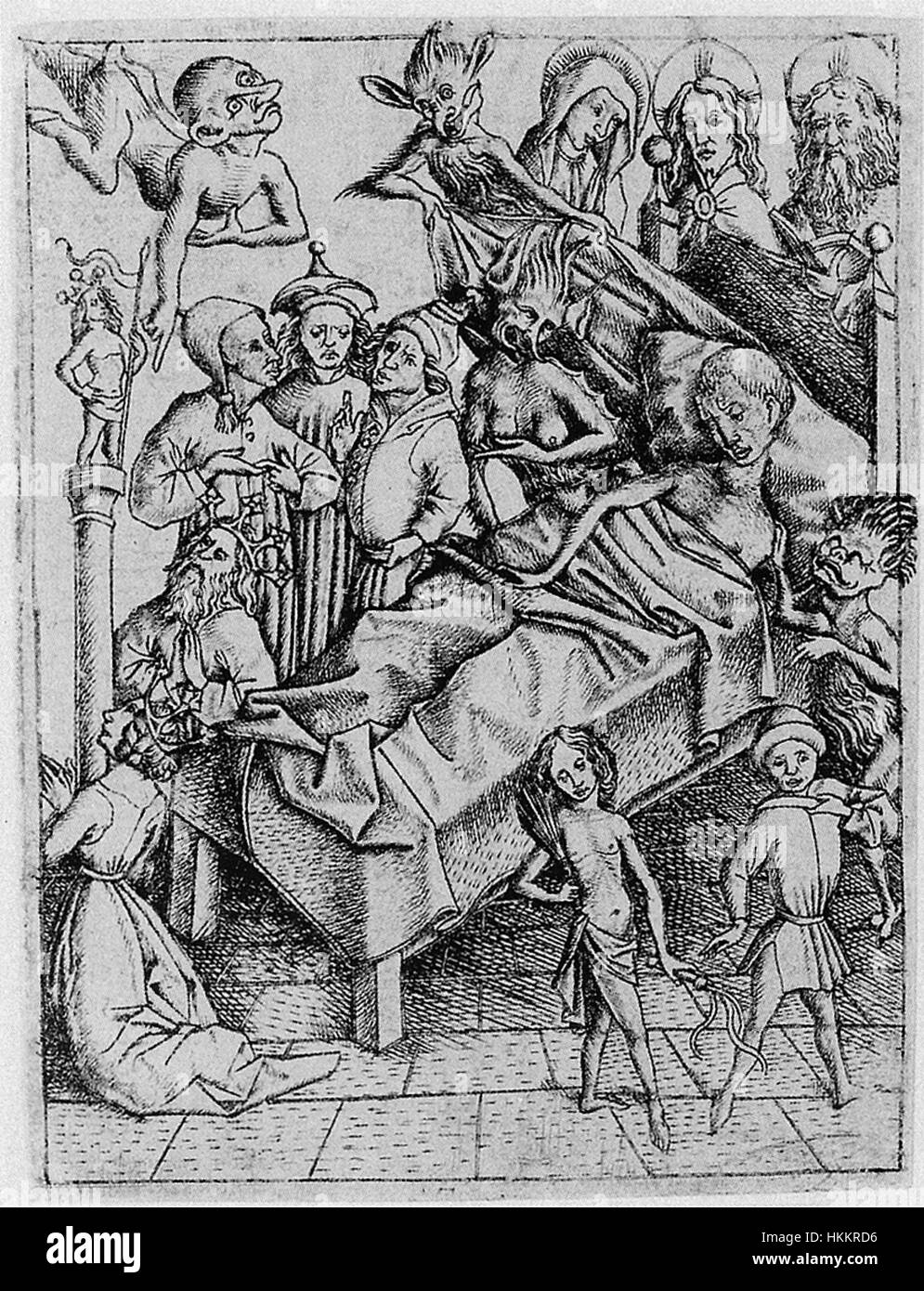 The 'Ars Moriendi' (Art of Dying), attributed to Meister E.S ...