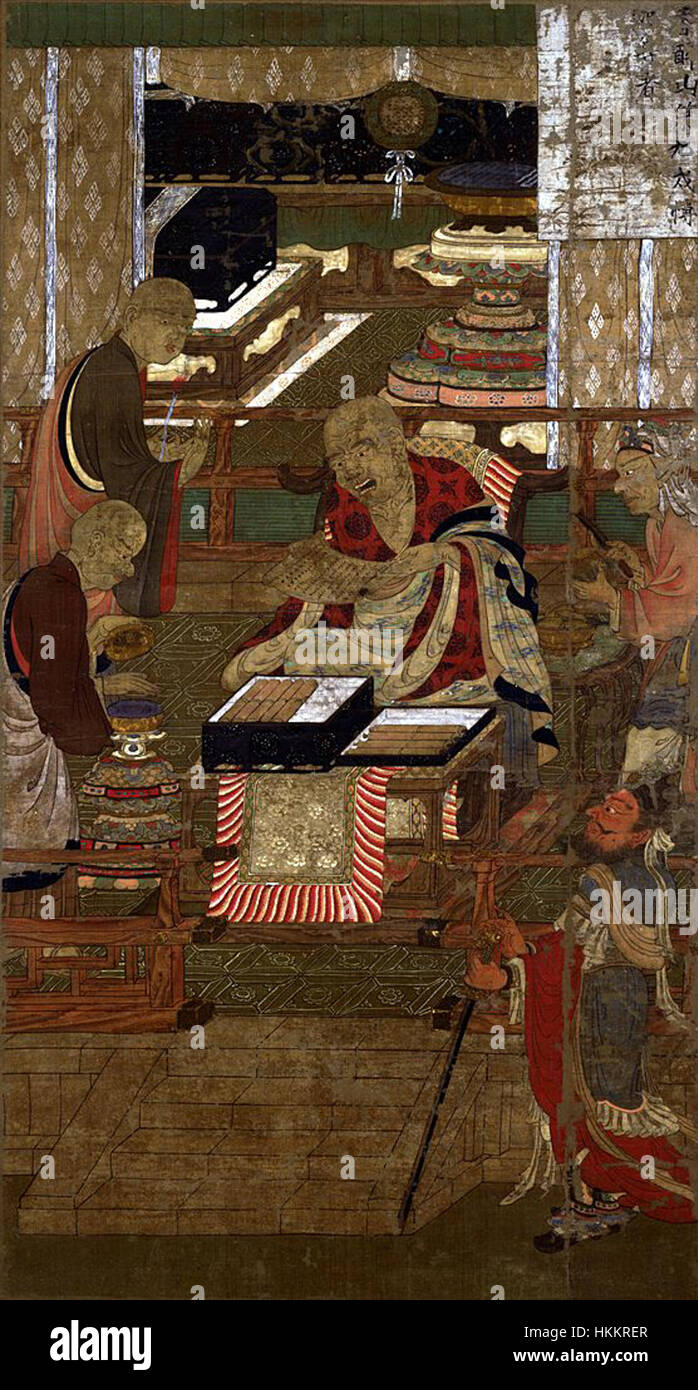 The 'Arhat 9' painting features an Arhat, a revered Buddhist figure, in ...
