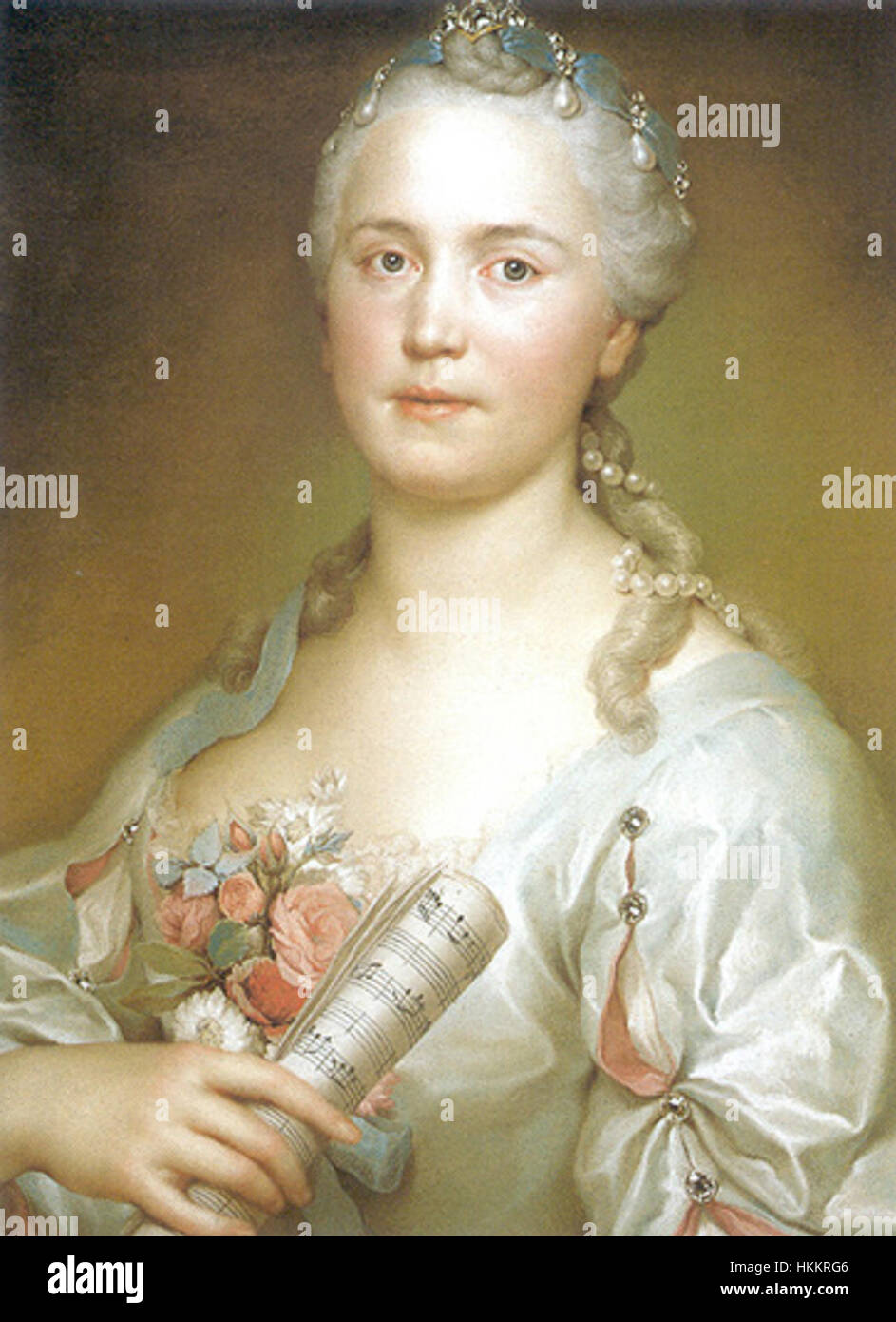 This portrait of Catarina Regina Mingotti, painted by Anton Raphael ...