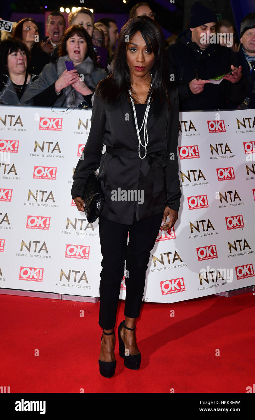 Diane parish arriving national television awards 2017 hi-res stock ...