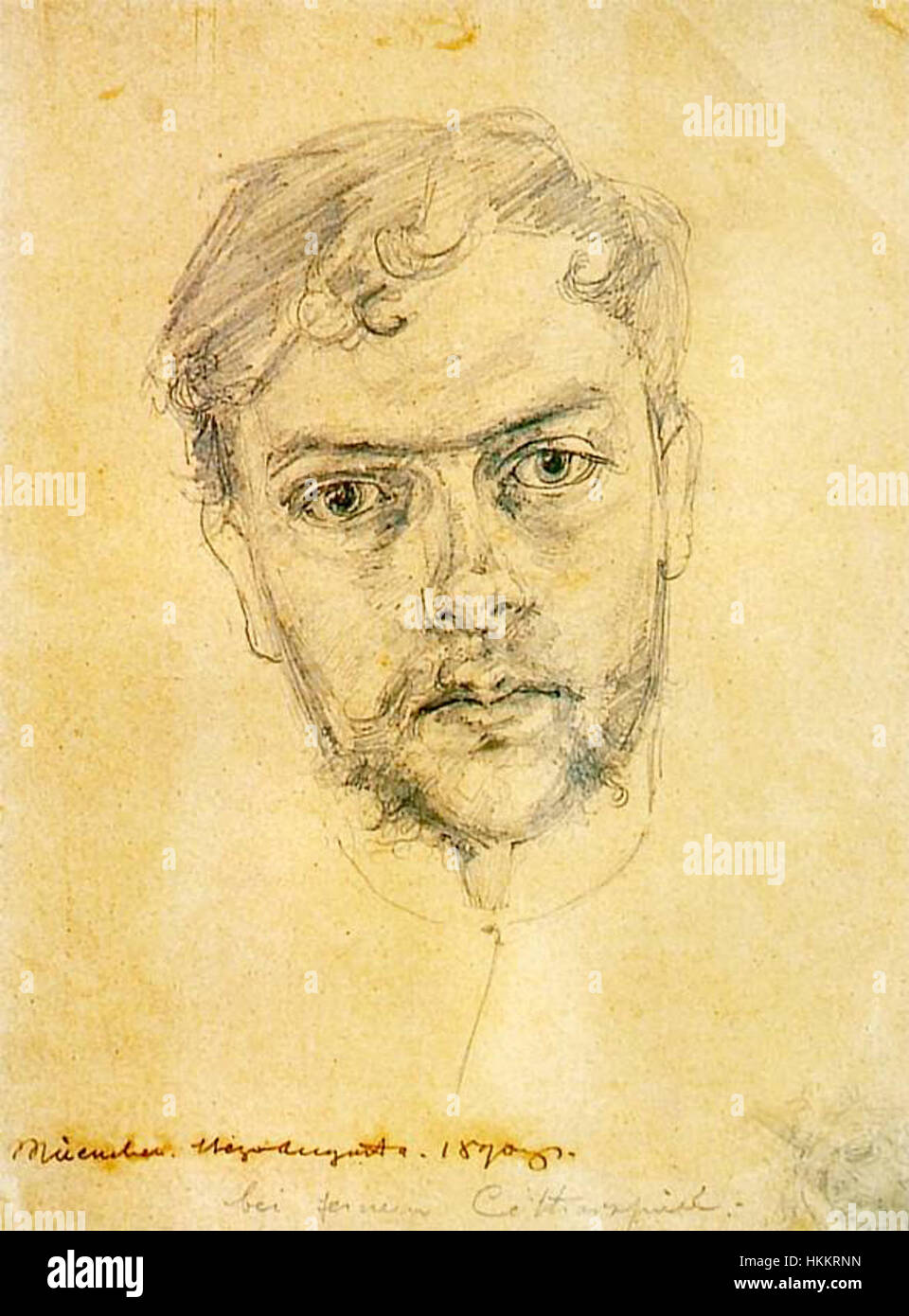 This self-portrait, created around 1890, offers a glimpse into the ...