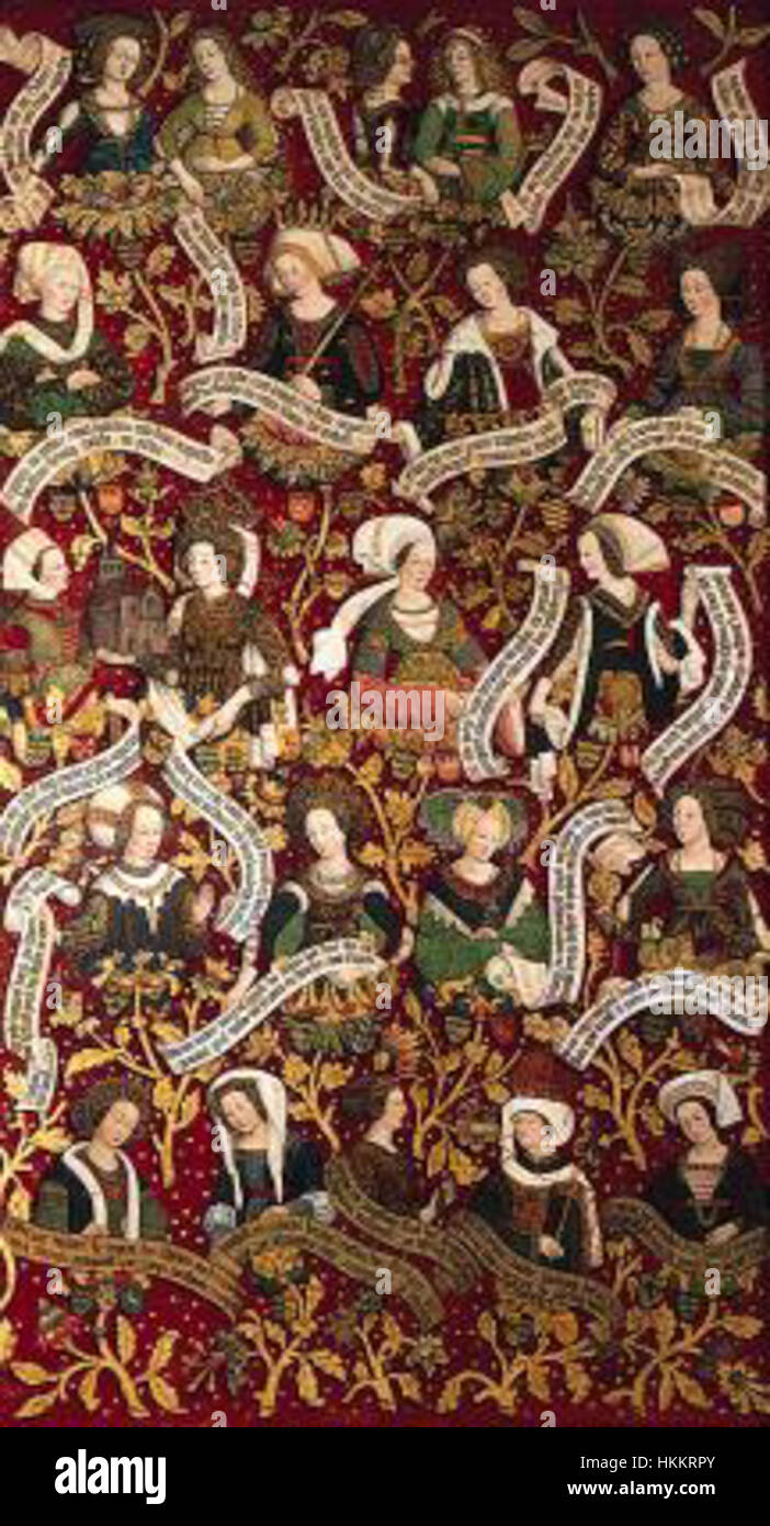 The *Babenberger Stammbaum* is a historical family tree illustrating ...