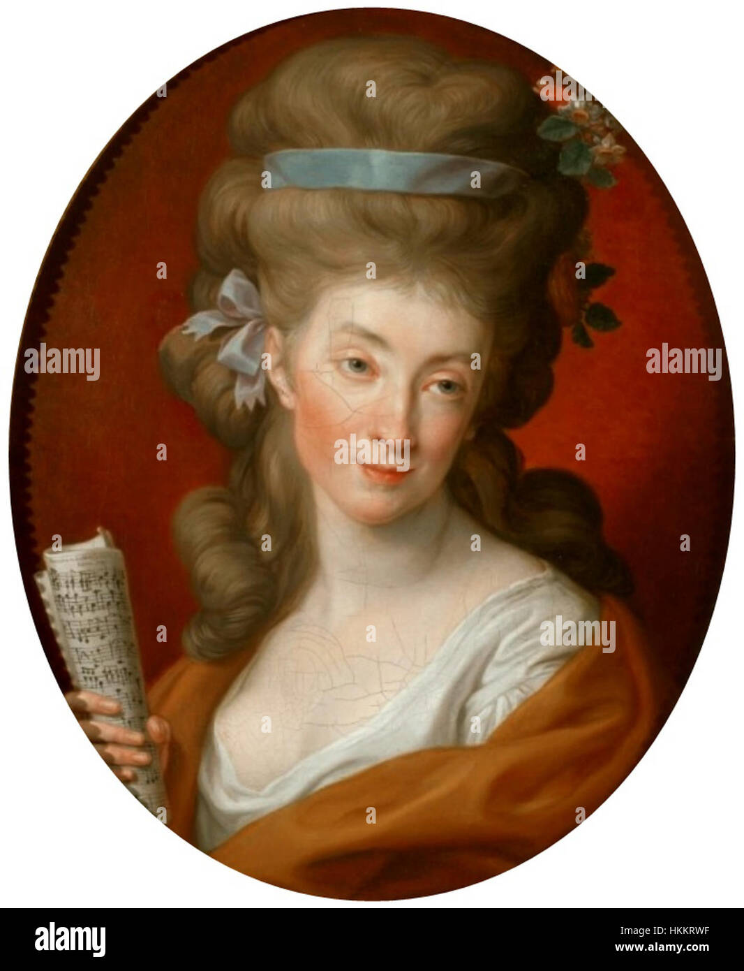 The portrait of Izabela Potocka, painted by Pompeo Batoni, portrays her ...