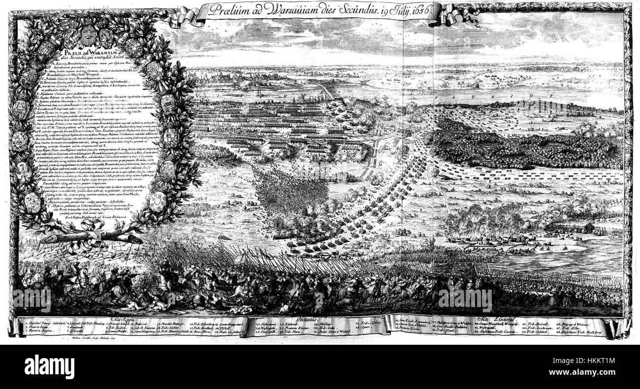 Battle of Warsaw 1656 second day Stock Photo - Alamy