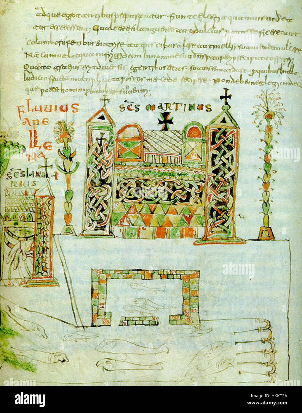 A historical artwork titled 'Cassiodor Vivarium' from Bamberg ...
