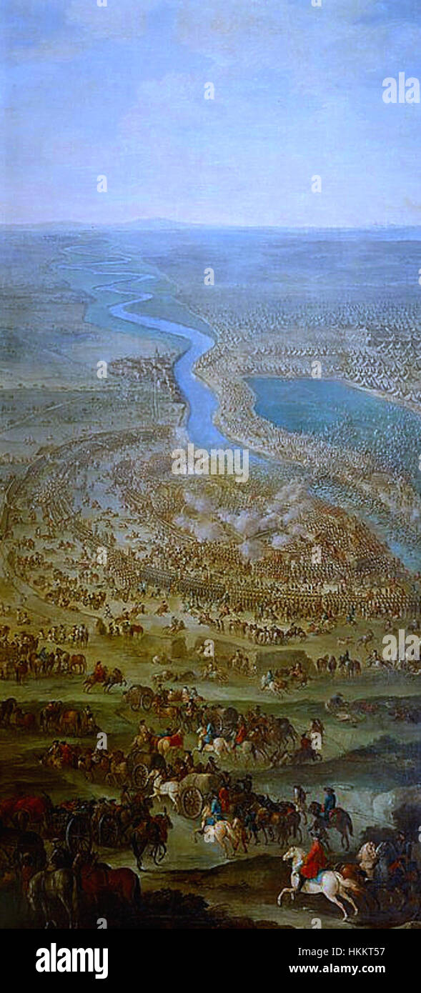 The Battle of Zenta, fought in 1697 between the forces of the Ottoman ...