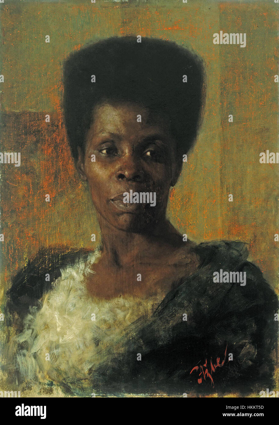 'Zamorka' by Anton Azbe is an oil painting depicting a traditional ...