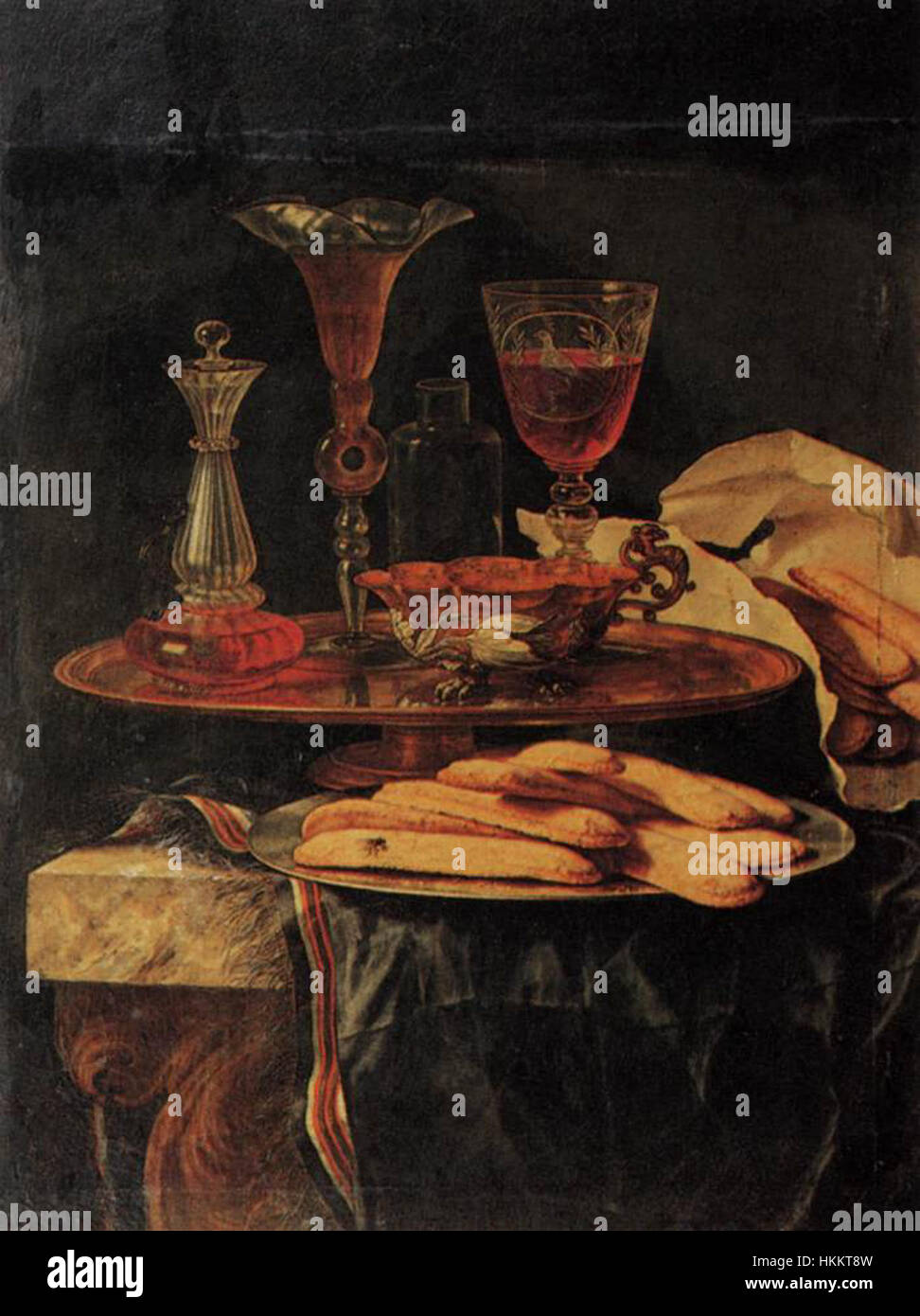 Christian Berentz's *Still-Life with Crystal Glasses and Sponge-Cakes ...
