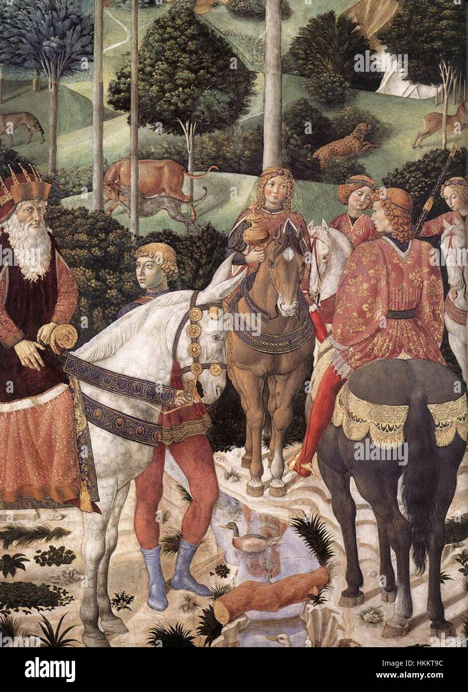 *Benozzo Gozzoli’s Procession of the Oldest King* is a detail from his ...