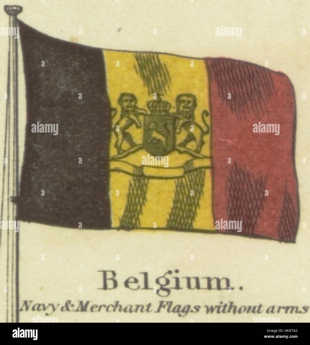 This 1868 chart by Johnson features the national emblems of Belgium ...