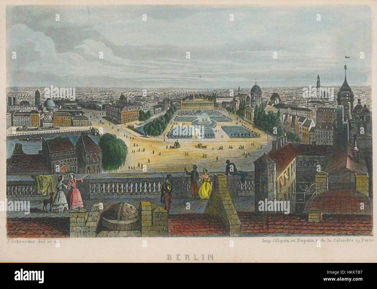 This 19th-century lithograph of Berlin captures the city’s ...
